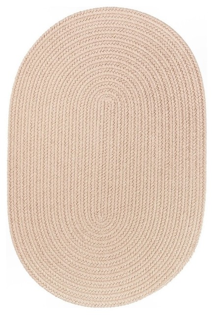 Rhody Rug Wear Ever Poly Rug, Beige, 2'X8' Oval, 2'x8' Oval ...