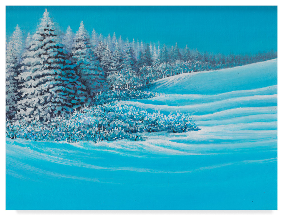 Bonnie B Cook 'Tranquility Landscape' Canvas Art, 35"x47" - Rustic ...