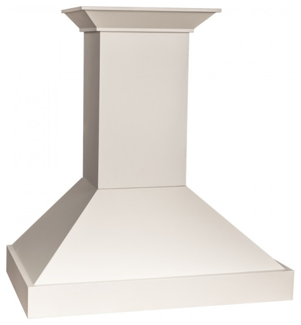ZLINE 30 in. Wooden Wall Mount Range Hood, White Includes Motor, KBTT ...