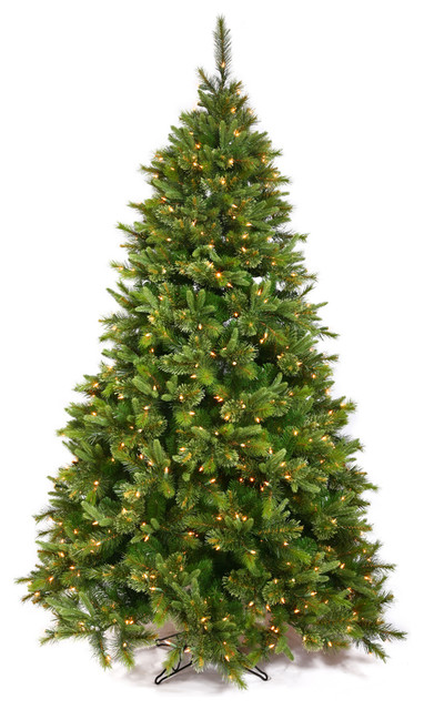 Vickerman Cashmere Artificial Tree With Metal Stand, 8.5 - Traditional ...