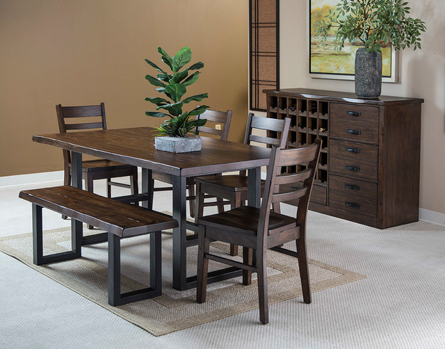 Live Edge Server - Rustic - Wine And Bar Cabinets - by GwG Outlet | Houzz