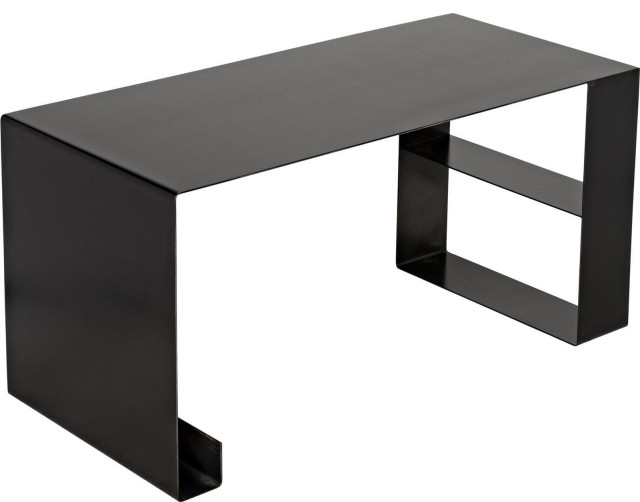 Traditional Black Metal Desk - Traditional - Desks And Hutches - by ...