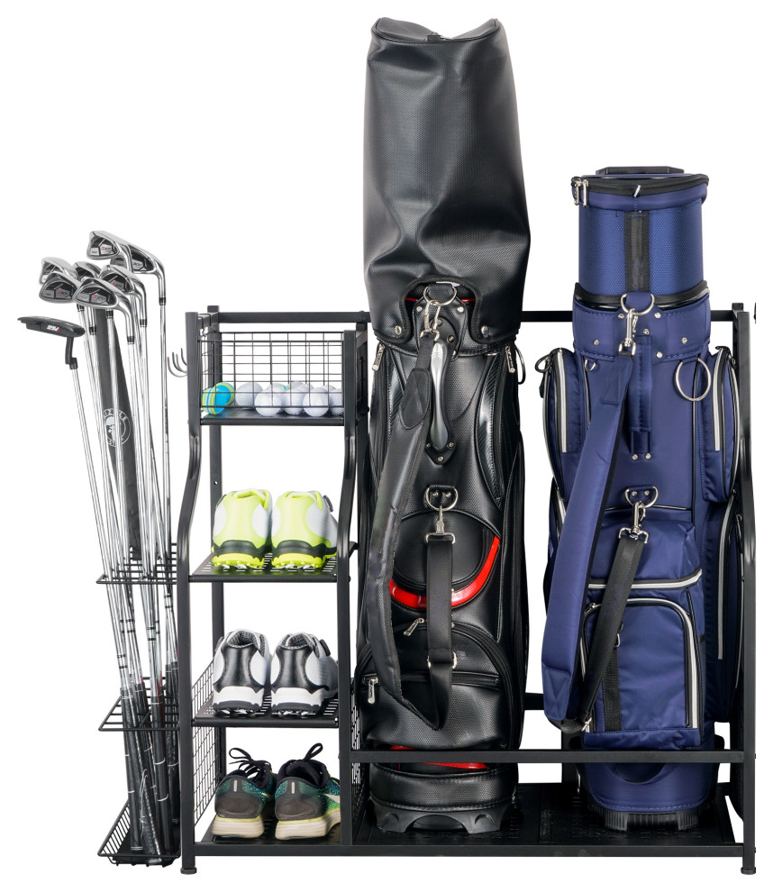 121 lbs. Golf Storage Garage Organizer and Other Golfing Equipment Rack ...