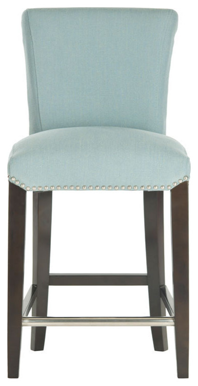 Minor Counter Stool, Sky Blue, Set of 2 - Transitional - Bar Stools And ...