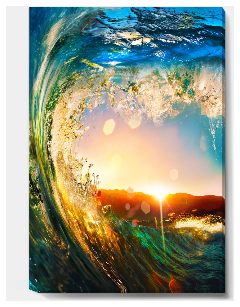 Painting 48 x 48 Blue Surf Theme Pacific Ocean Ocean Themed Life by the ...
