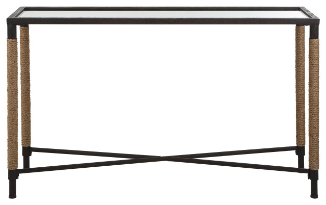 Uttermost Braddock Coastal Console table - Beach Style - Console Tables - by Uttermost | Houzz