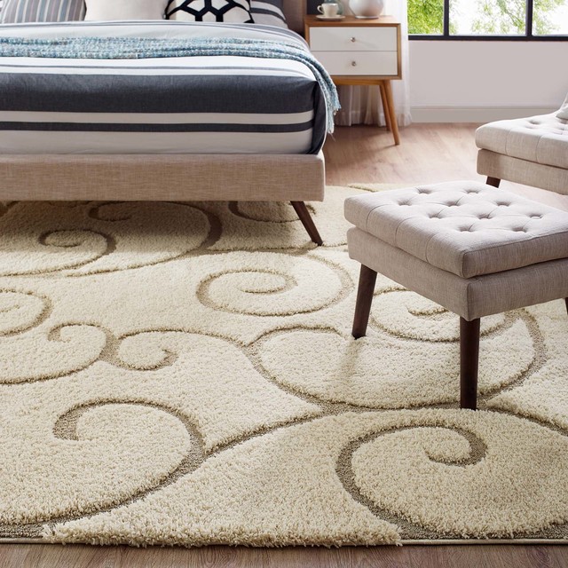 Modern Urban Living Area Rug Runner, Multi/Beige - Transitional - Hall ...