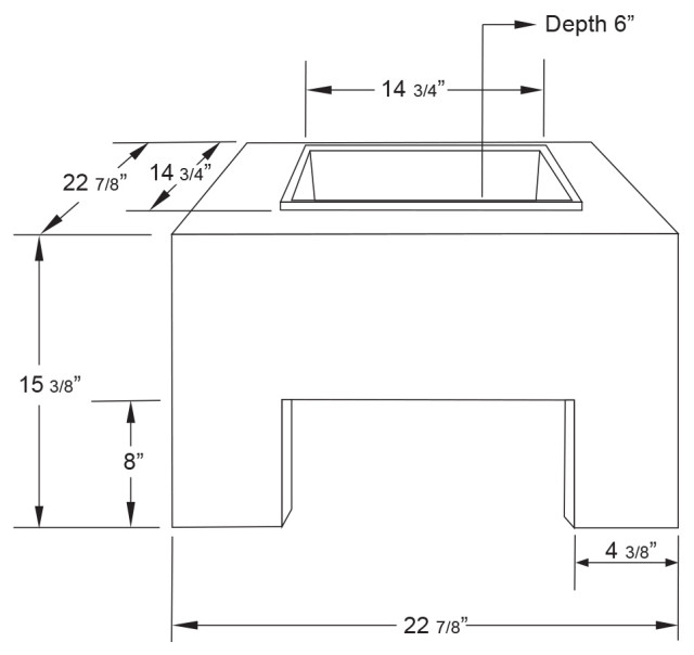 Astella Monolith Fire Nook - Industrial - Fire Pits - by Astella | Houzz