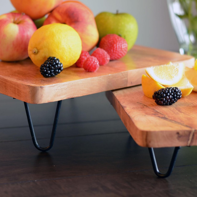 2 Piece Raised Tray Set - Industrial - Serving Trays - by Whole House ...