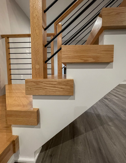 99_Modern & Open L-Shape-Winder Stair, Arlington VA 22207 - Staircase ...