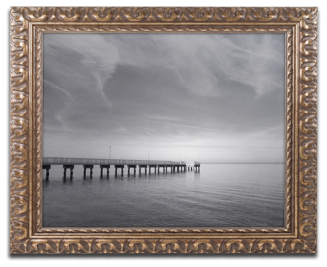 PIPA Fine Art 'End of the Pier' Ornate Framed Art, 14x11 - Traditional ...