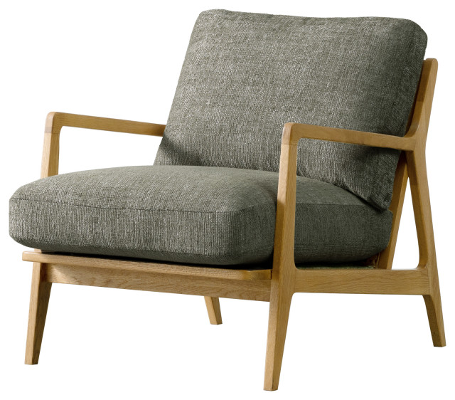 30" Wide Arm Chair, Sage - Midcentury - Armchairs And Accent Chairs ...