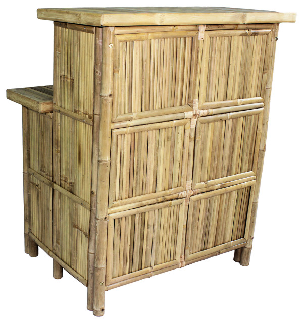 Bamboo Mini Bar Counter - Asian - Outdoor Pub And Bistro Tables - by ...