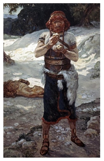 "Samson Eats The Honey" Digital Paper Print by James Tissot, 16"x24 ...