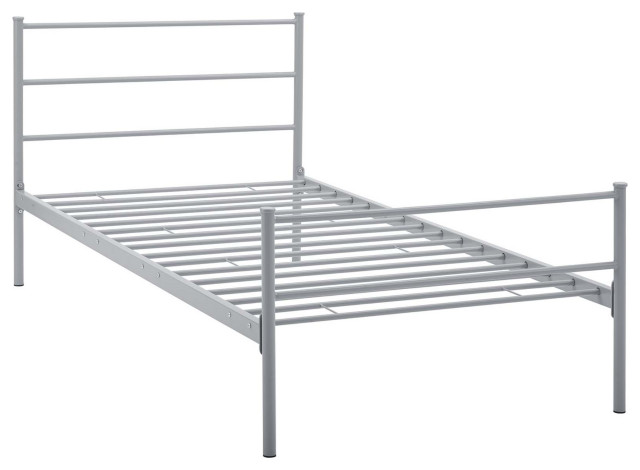 Rustic Charm meets Modern Decor with Alina Platform Twin Bed Frame ...
