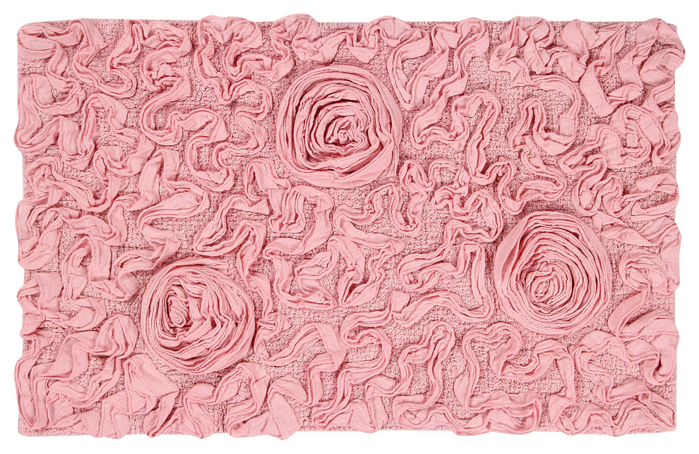 Bellflower Rug, 21"x34" - Contemporary - Bath Mats - by Home Weavers Inc