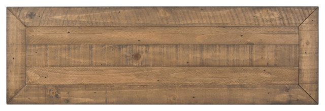 Farmhouse Console Table, Pinewood Top With 2 Storage Drawers ...