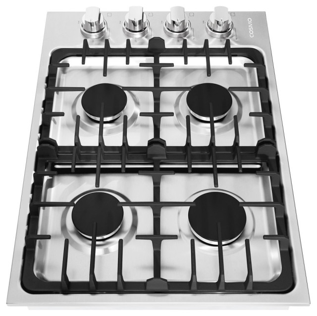30 in. Luxury Gas Cooktop in Stainless Steel with 4 Italian Burners ...