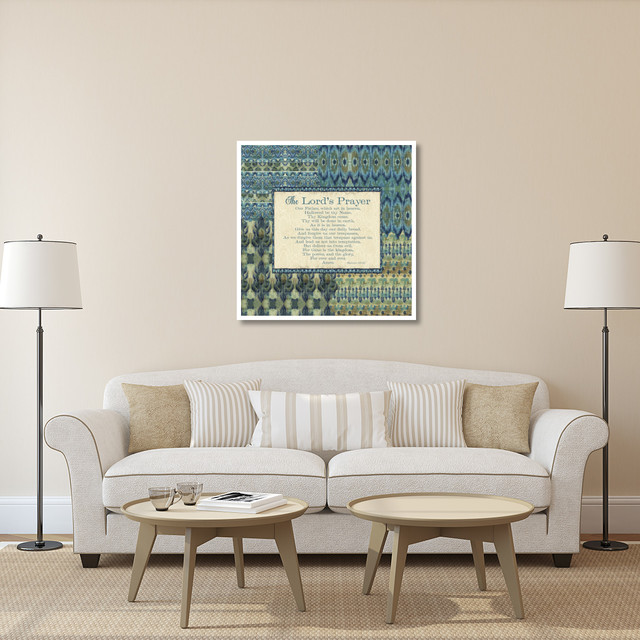 "Mirage III Words Blue" Digital Paper Print by Pela Studios, 20"x20 ...