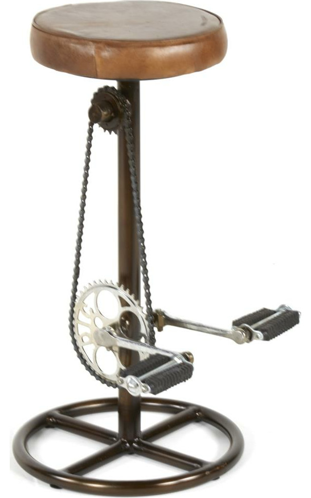 Spencer H Bike Stool - Industrial - Bar Stools And Counter Stools - by ...