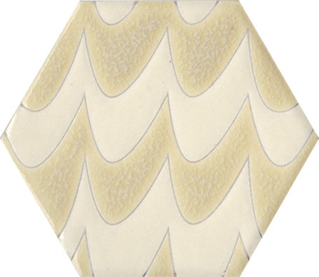 Sisters Ceramic Tile Collection, Hexagon-Squiggle Foggy Mountain ...