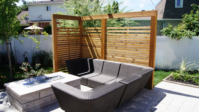 red cedar screens / écran en cèdre rouge - Montreal - by Imagine ...