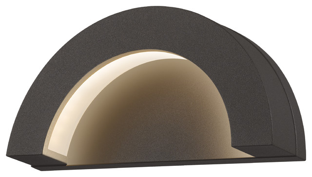 Cusp Inside-Out LED Sconce Textured White - Modern - Outdoor Wall ...