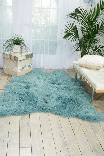 Mina Victory PR130 Throw Rug, Celadon, 5' x 7' - Contemporary - Novelty ...