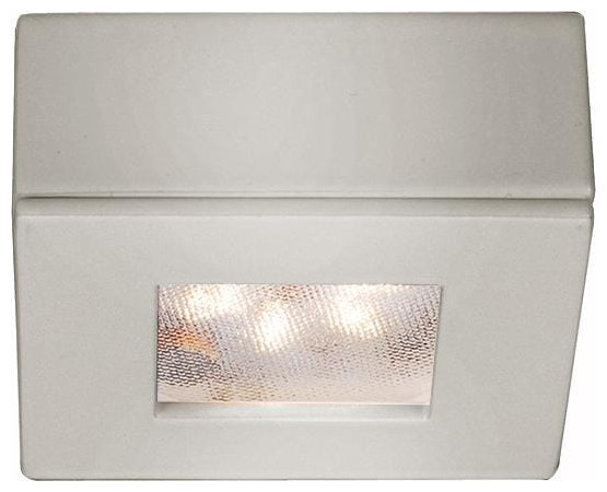 WAC Lighting Square LED 24V Button Light 1-Light in Brushed Nickel ...