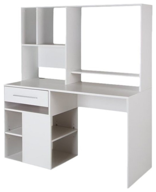 South Shore Annexe Home Office Computer Desk in Pure Black ...