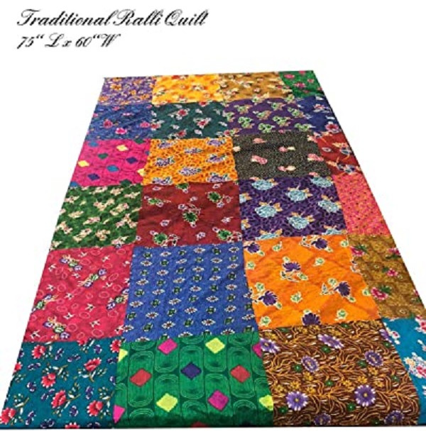 Traditional Ralli Quilt, 003 - Contemporary - Quilts And Quilt Sets ...