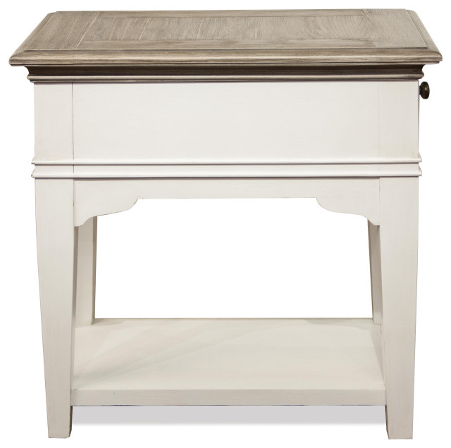 Riverside Furniture Myra Chairside Table - Traditional - Nightstands ...