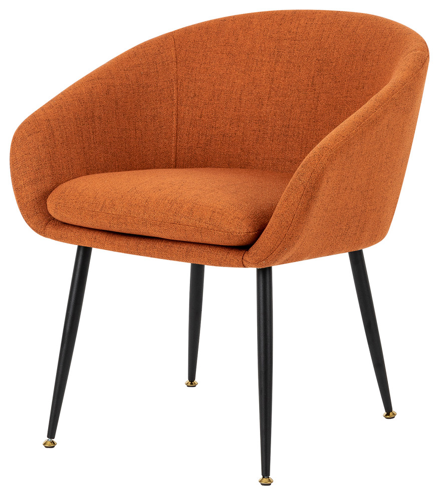 Modern Luxury Orange Chair, Set of 4 - Midcentury - Armchairs And ...