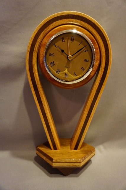 Small Bent Table Clock - Traditional - Desk And Mantel Clocks - by WS ...
