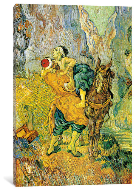 The Good Samaritan by Vincent van Gogh Art Print, 18" x 12" x 1.5 ...