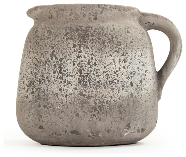 Pitcher, Gray - Farmhouse - Vases - by HedgeApple | Houzz