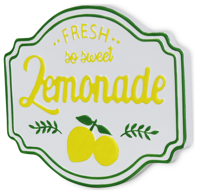 Maison Fresh Lemonade Metal Wall Sign - Farmhouse - Novelty Signs - by ...