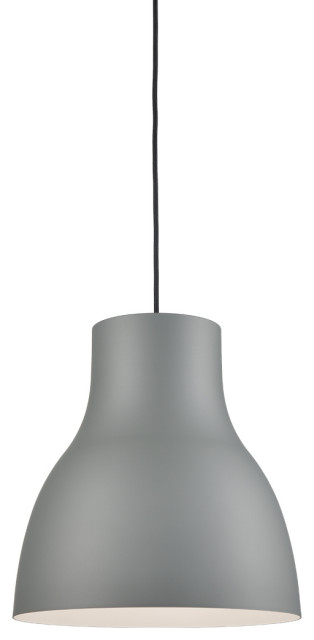 Cradle Single Lamp Pendant, Gray, 16"Dx16.5"H, 16"Dx16.5"H ...