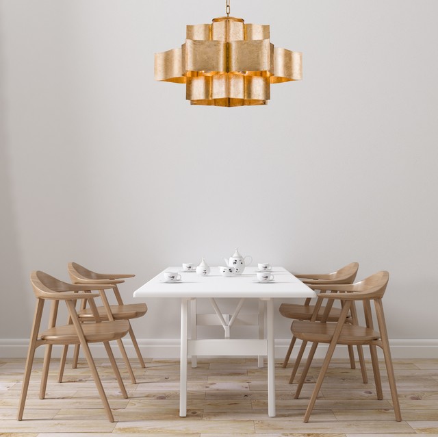 Metal 3-Tier Light Fixture - Contemporary - Pendant Lighting - by ...