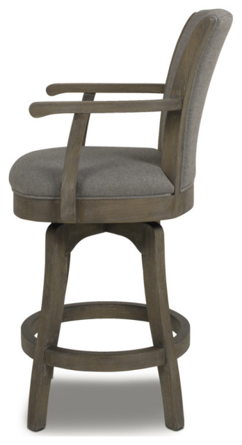 Williams Swivel Bar and Counter Stool with Armrests, Counter Height ...
