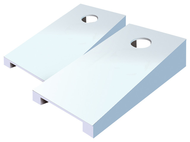 White Tabletop Cornhole Set, 10''x5'' - Traditional - Outdoor And Lawn ...