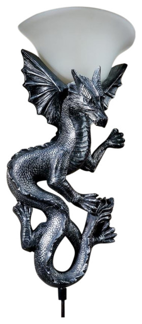 Ravenscraig Castle Dragon Sconce - Eclectic - Wall Sconces - by Design ...