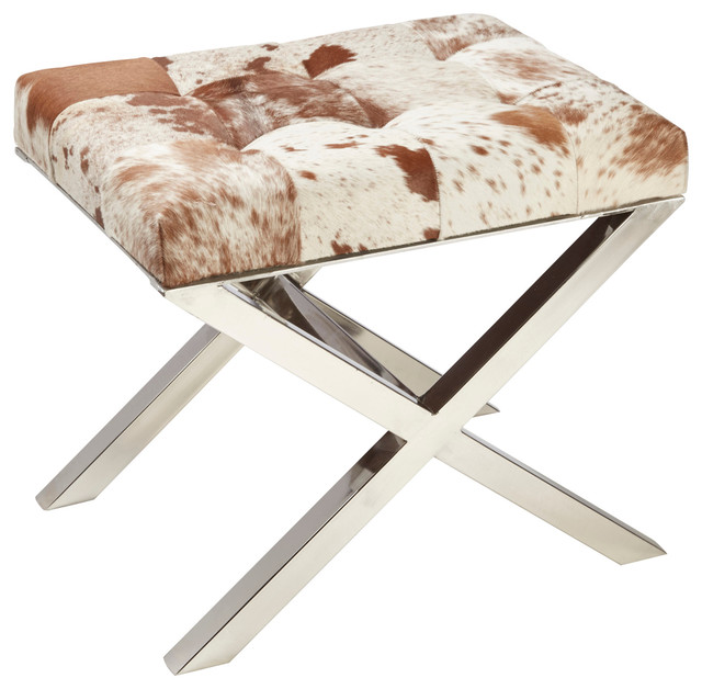 Hide Upholstered Bench - Contemporary - Upholstered Benches - by ...