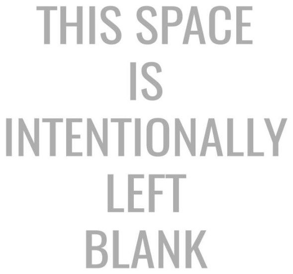 "This Space Is Intentionally Left Blank" Paper Print by BG Studio, 20 ...