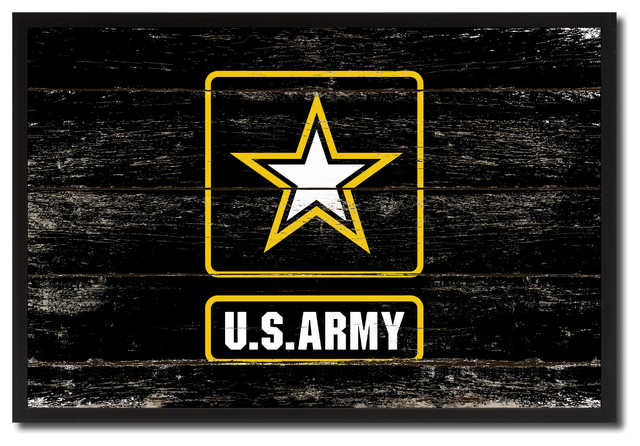 US Army Star Military Flag Canvas Print, 13"x19", 25"x37 ...