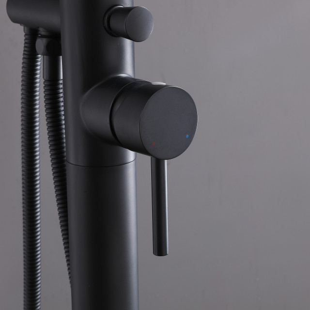 Free Standing Outdoor Shower with Handheld Shower - Modern - Outdoor Showers - by Rbrohant | Houzz