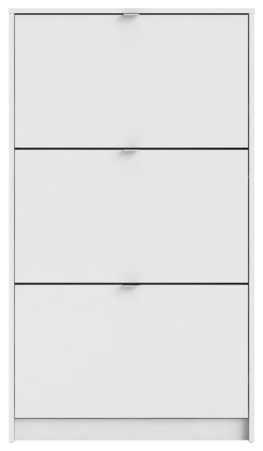 Bright 3 Drawer Shoe Cabinet - Contemporary - Shoe Storage - by ...