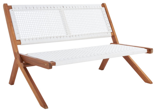 Safavieh Kobina Outdoor Bench, #N/A - Beach Style - Outdoor Benches ...