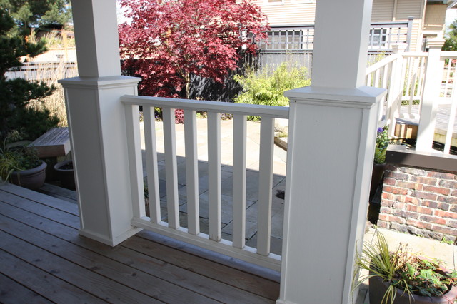 craftsman porch railing - Traditional - Porch - seattle - by Kim Rooney ...