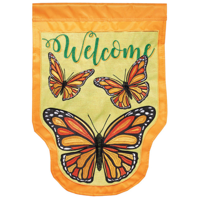 Flg Monarch Butterfly Shaped Blap, Large - Flags And Flagpoles - by New ...
